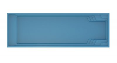 Pool - Trainer, lång pool med integrerad trappa & livstidsgaranti